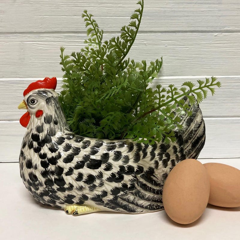 Hen Planter - Etsy