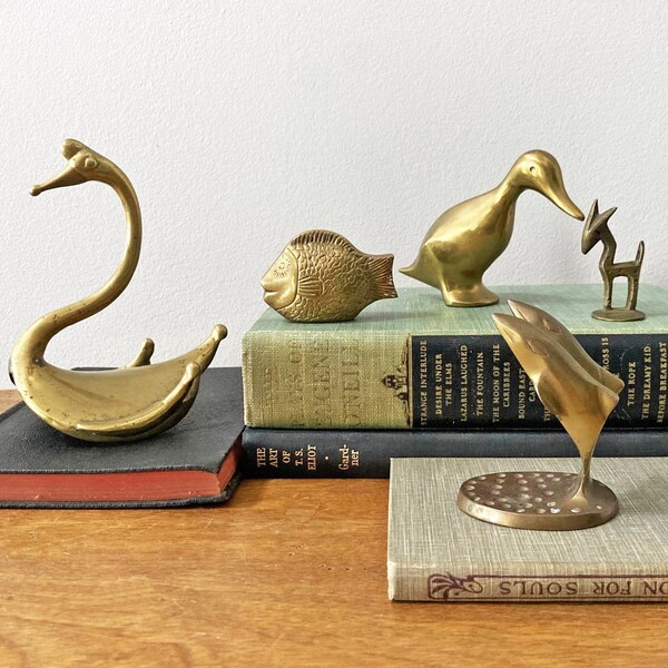 Brass Animal Figurines - Etsy