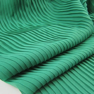 Light Blue Chiffon Panel Fabric, Pleated Chiffon Fabric, 3d Pleated ...