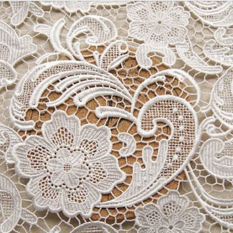 White Lace Fabric - Etsy