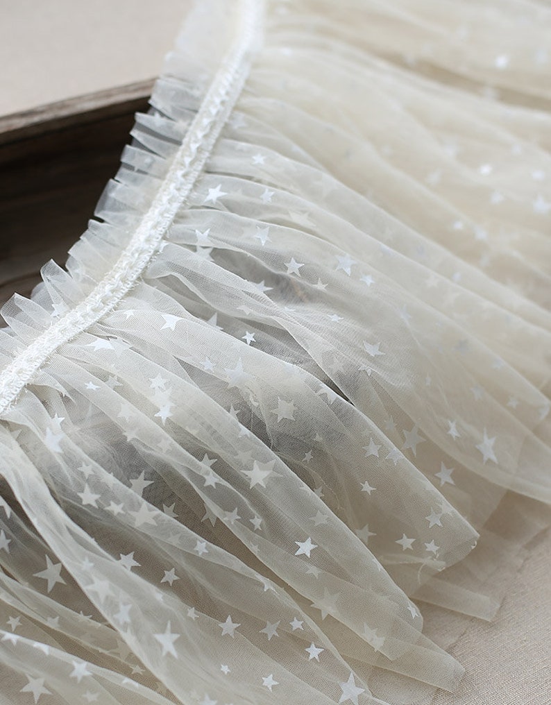 2 Layers Tulle Ruffles With Stars Lavender | Etsy