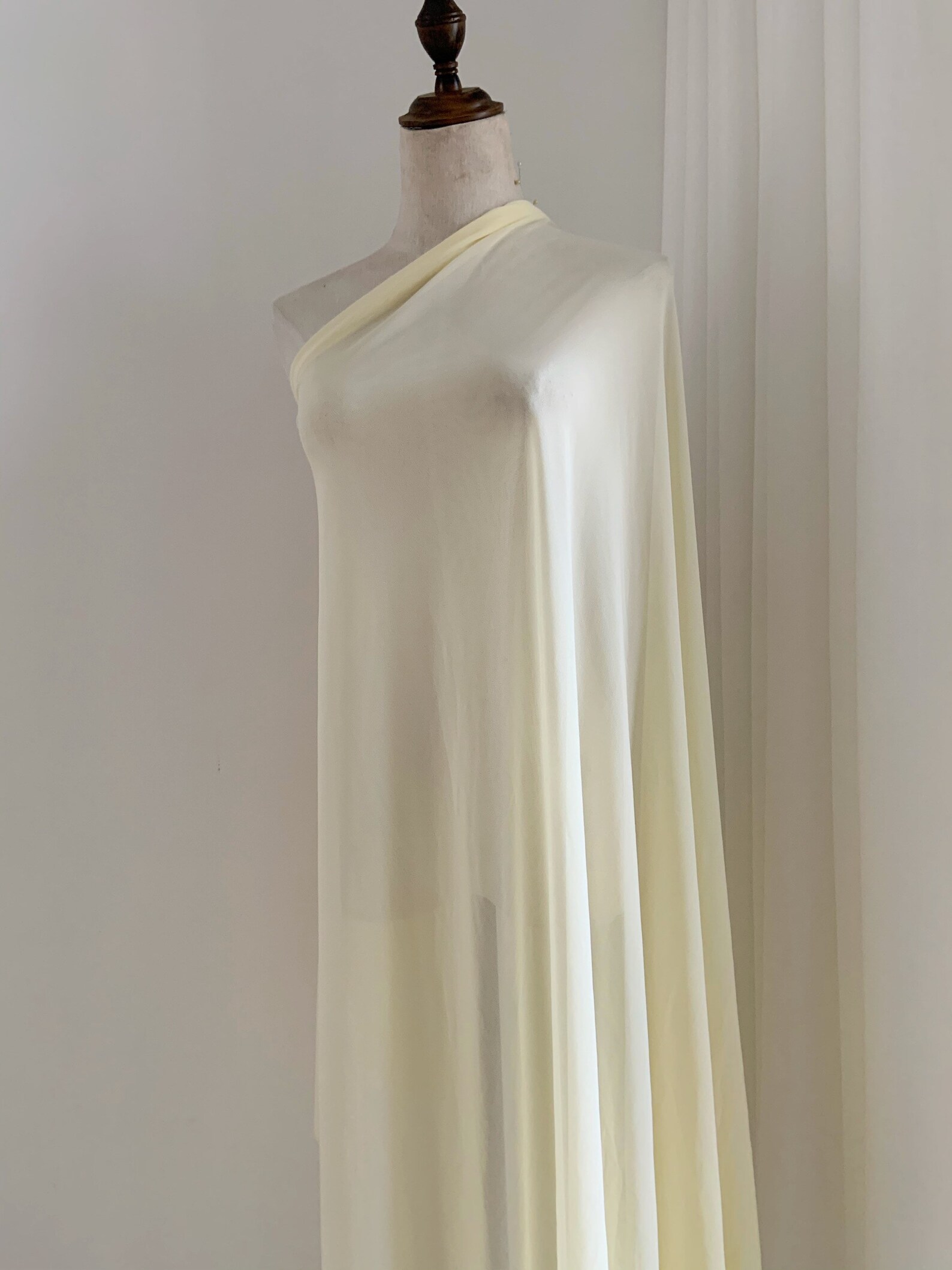 4 way stretch tulle fabric beige power stretchy mesh fabric | Etsy