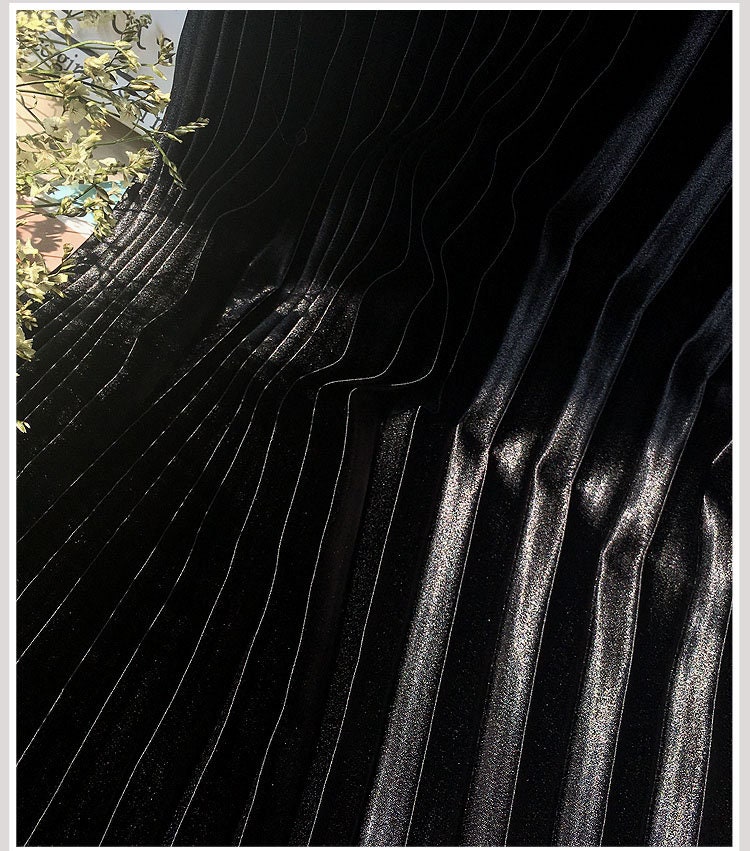 Peach pink Pleated satin Panel satin Vertical crease satin | Etsy