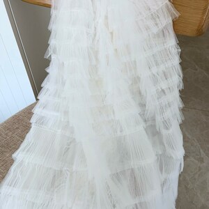Off White Ruffled Fabric for Bridal Dress - Etsy