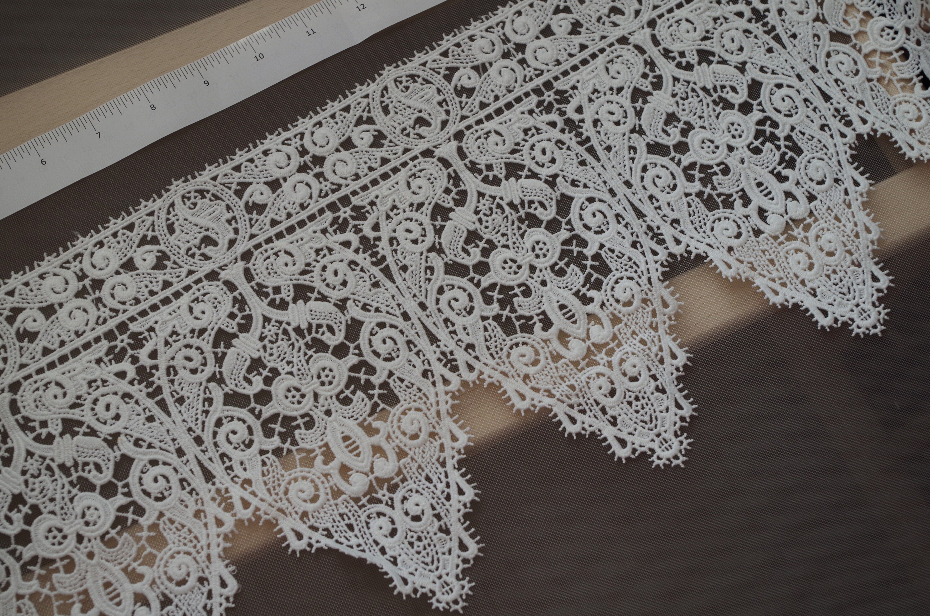 Delicate Guipure Lace Trim With Vintage Floral Pattern off | Etsy