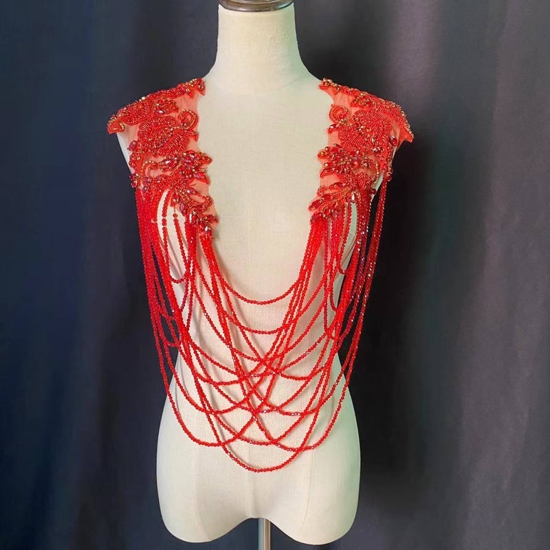 Rhinestone Body Chain - Etsy