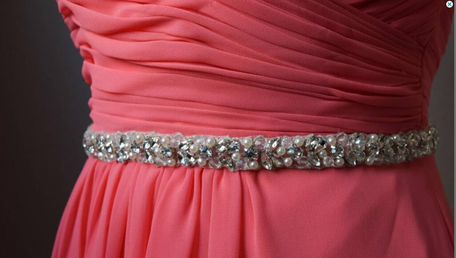 Heavy Bead Rhinestone Belt Trim Deluxe Rhinestone Sash Belt - Etsy