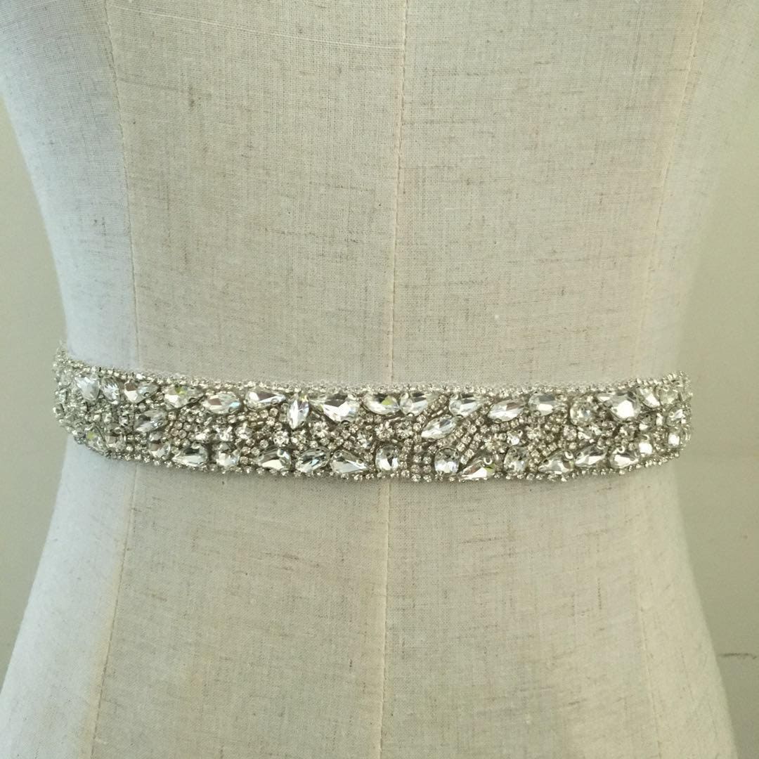Crystal Bead Sash Belt Rhinestone Sash Belt Bridal Sash - Etsy