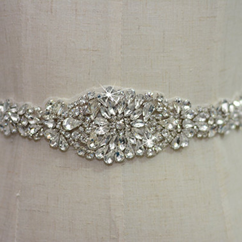 Beaded Bridal Sash - Etsy