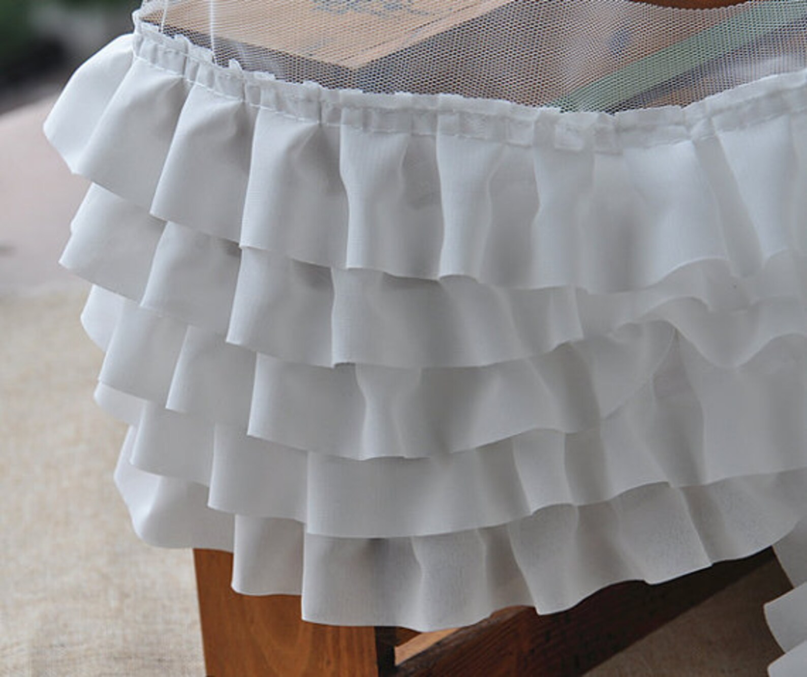 Pink chiffon ruffles trim chic chiffon ruffle fabric tutu | Etsy