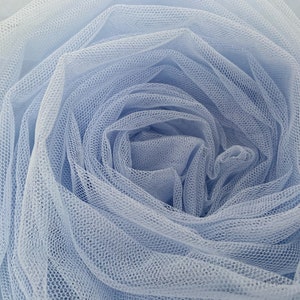 Baby Blue Mesh Fabric, Gauze Fabric , Wedding Mesh, Tulle Lace Fabric ...