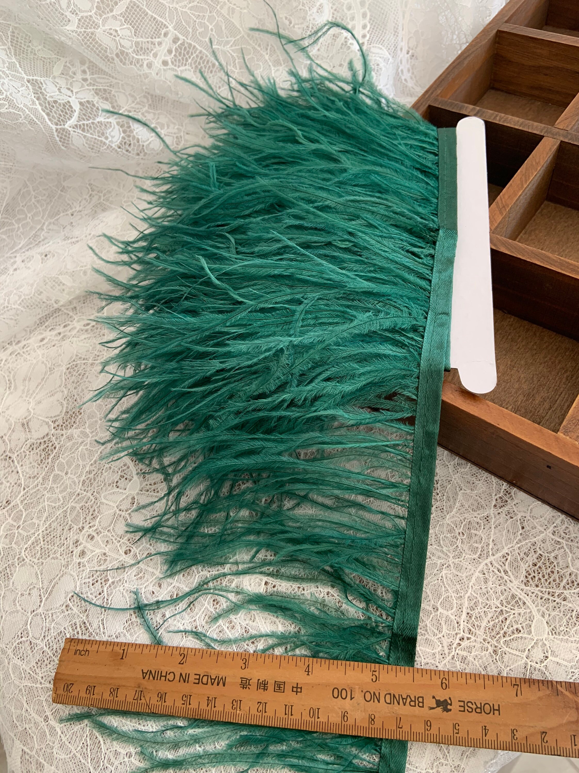 Ostrich Feather Trim, Ostrich Fringe Trim by the Yard / Light Blue - Etsy