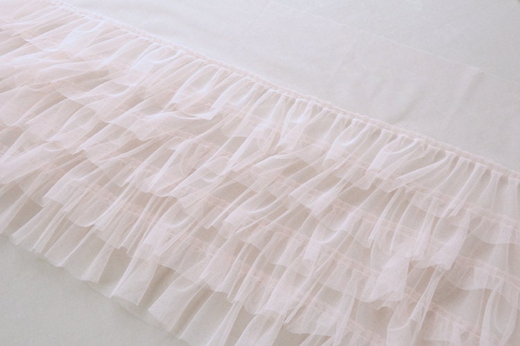 Off White Ruffled Trim Tulle Ruffles Trim Tutu Mesh Trim | Etsy