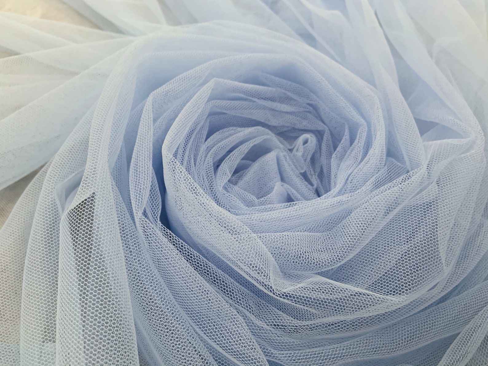 Baby Blue Mesh Fabric Gauze Fabric Wedding Mesh Tulle Lace | Etsy