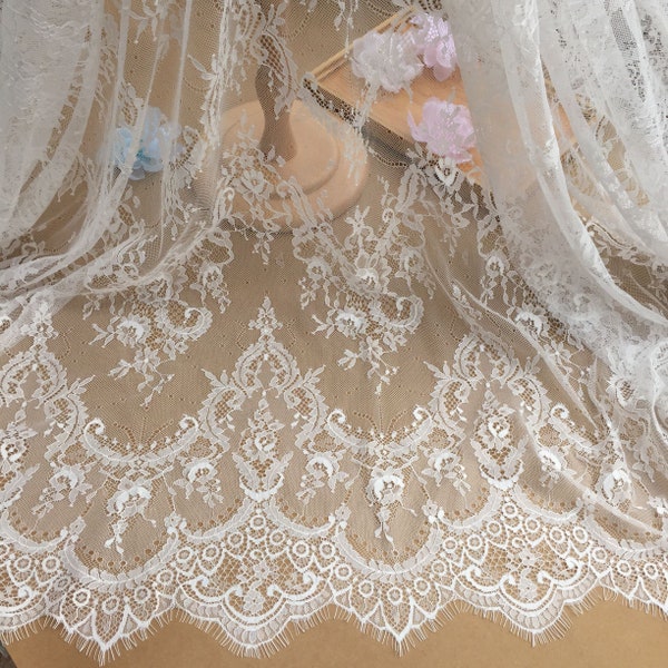 French Lace Fabric - Etsy