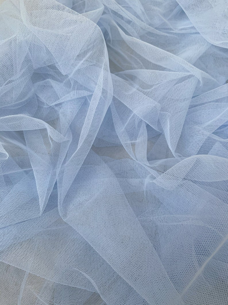 Baby Blue Mesh Fabric Gauze Fabric Wedding Mesh Tulle Lace | Etsy
