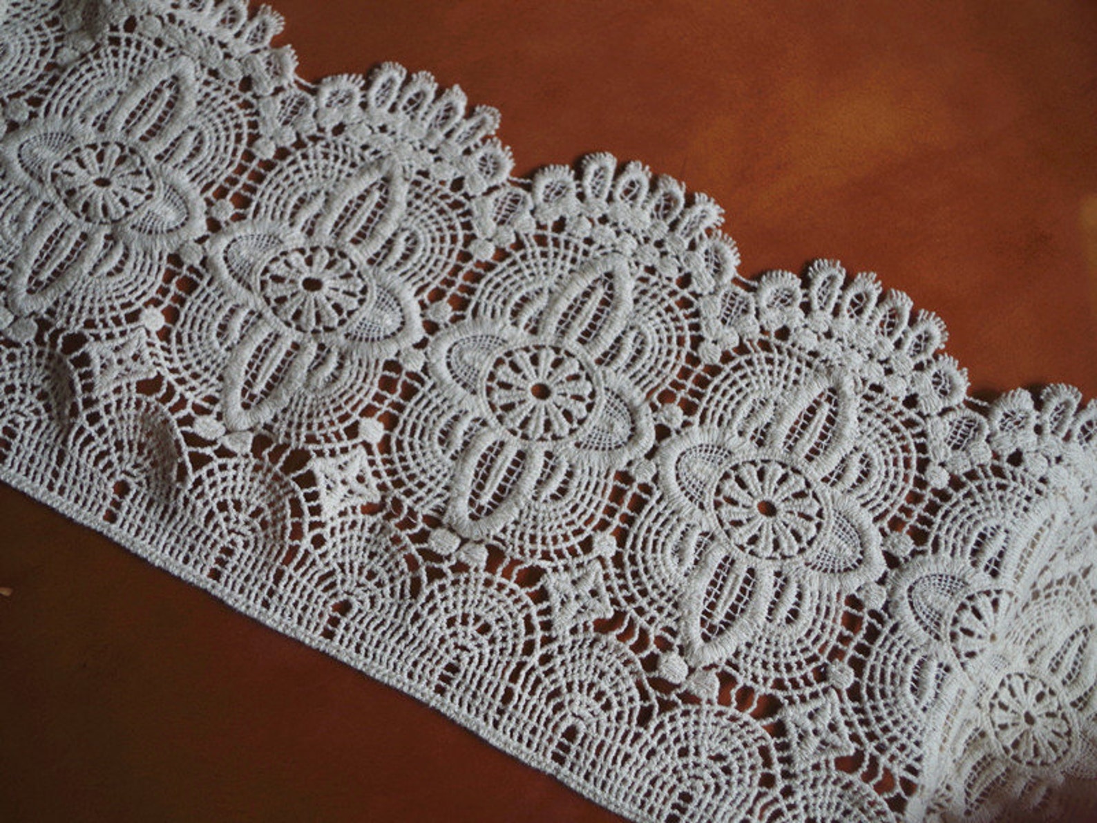 Natural Cotton Lace Trim Vintage Style Trim Lace Crochet | Etsy