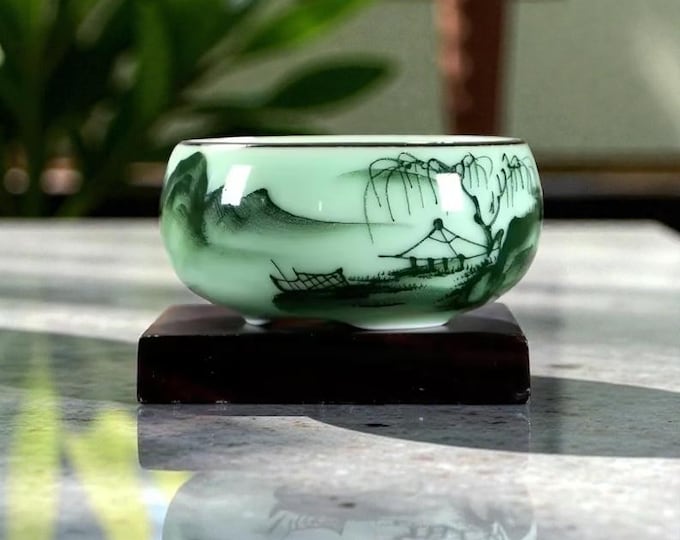 Handmade Japanese Style Ceramic Tea Cup Set Chinese Kung Fu Tea Cups ...