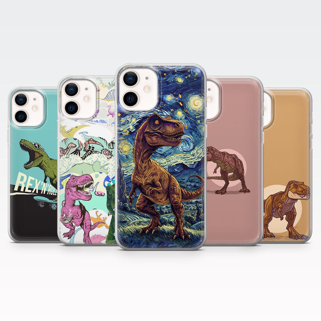T Rex Phone Case Dinosaur Aesthetic Cover for iPhone 17pro, 16, 15, 14 ...