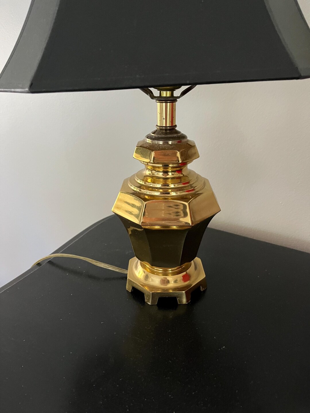 Vintage Berman Brass Table Lamp, Small Cast Brass Lamp, Vintage ...
