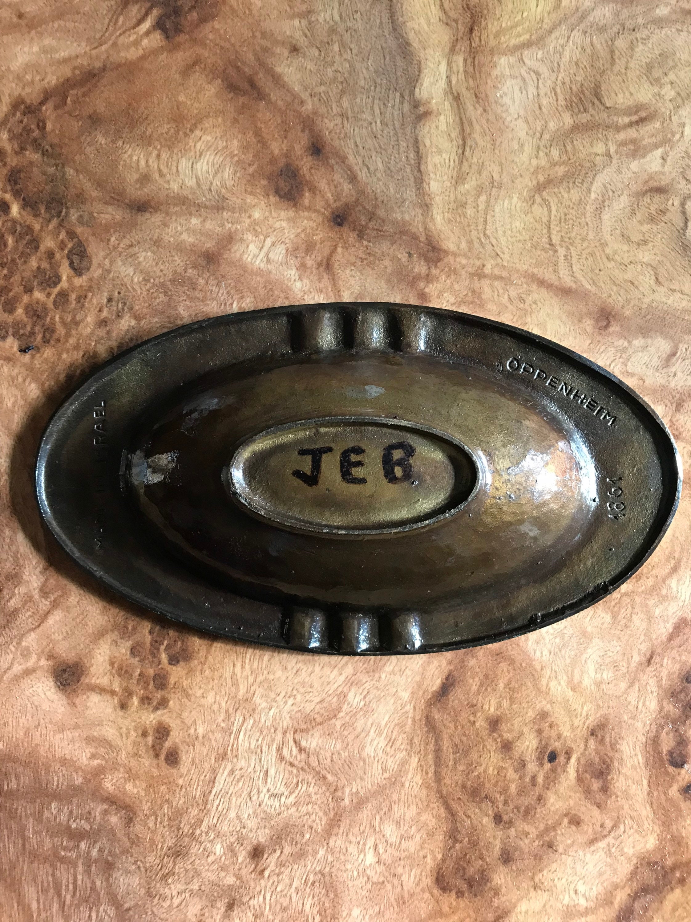 MCM Rare Brass Signed Oppenheim Signs of the Zodiac Ashtray | Etsy