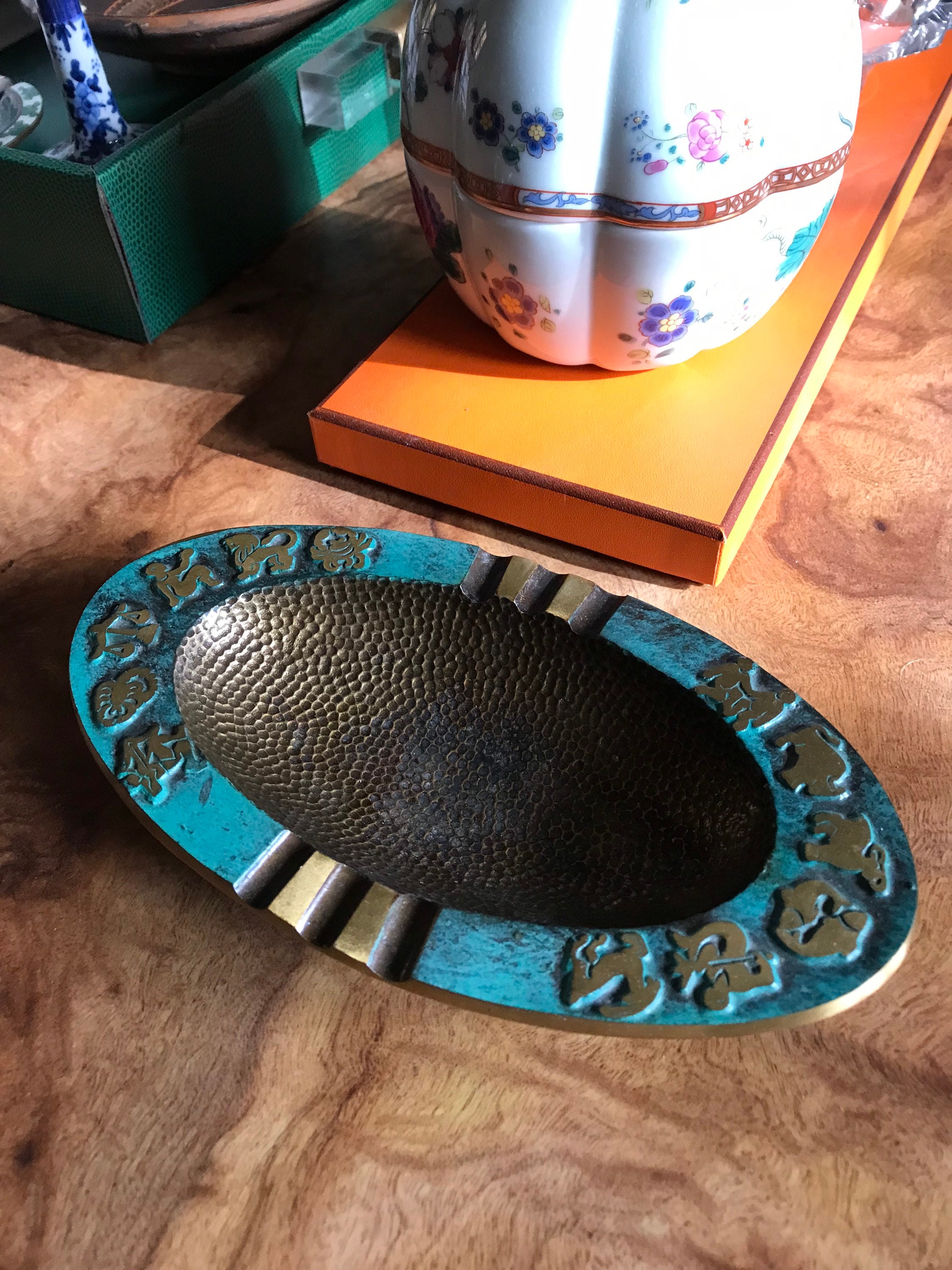 MCM Rare Brass Signed Oppenheim Signs of the Zodiac Ashtray - Etsy