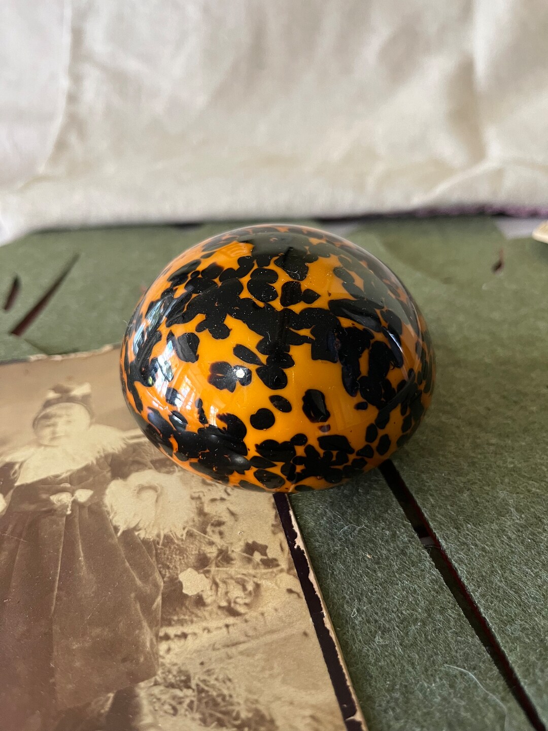 Tortoise Shell Blown Glass Paperweight, Elegant Home Office Desk ...