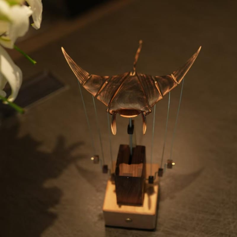 Wooden Manta Ray Automata - Etsy
