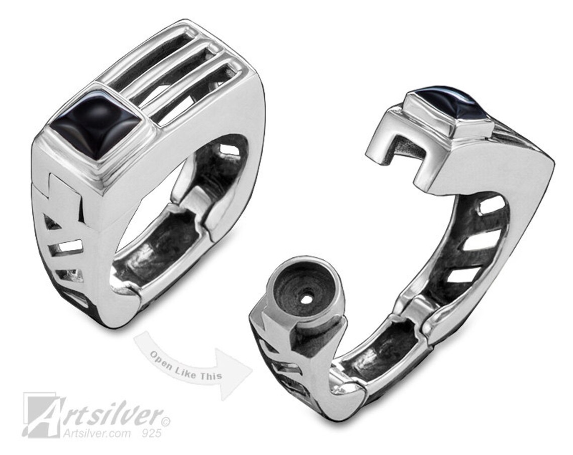 Unique Silver Chunky Ring. Mens Ring. Masculine Ring for Men. - Etsy