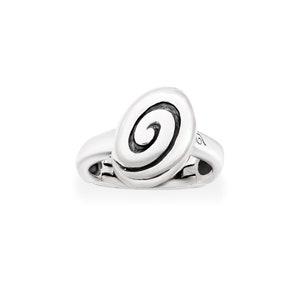 Rheumatoid Arthritis Ring. Solid Sterling Silver Hinged Swirl Ring ...