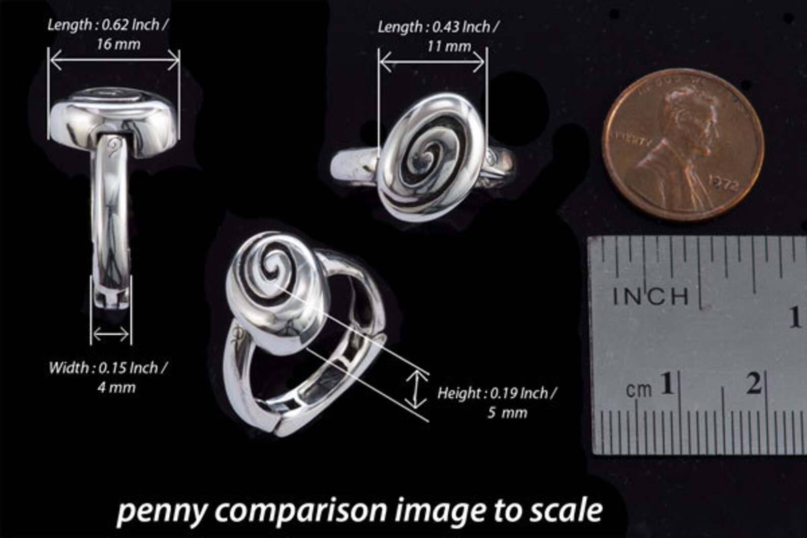 Rheumatoid Arthritis Ring. Solid Sterling Silver Hinged Swirl Ring ...