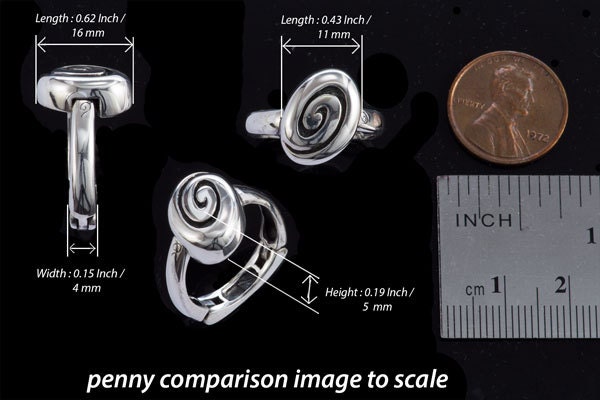 Rheumatoid Arthritis Ring. Solid Sterling Silver Hinged Swirl Ring ...