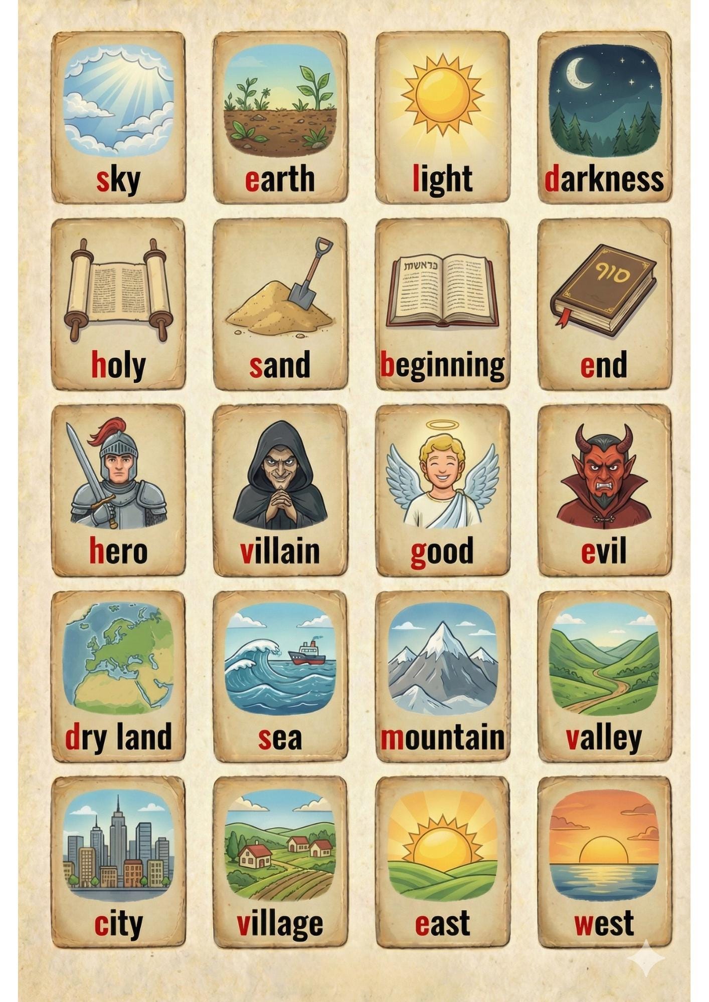 Opposites Matching Flashcards - Etsy