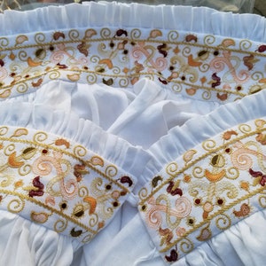 Ladies' Italian Embroidered Cotton Partlet Chemise - Etsy