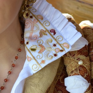 Ladies' Italian Embroidered Cotton Partlet Chemise - Etsy