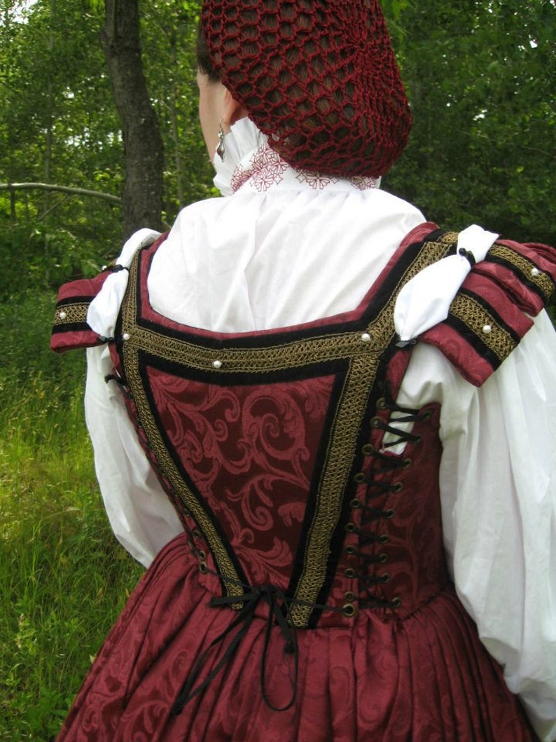 Ladies' Elizabethan Embroidered White Cotton Partlet Blouse - Etsy