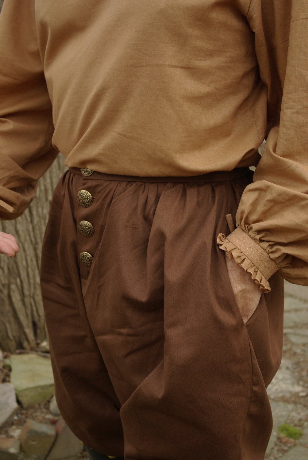 Men's Custom Linen Renaissance Venetian Trousers | Etsy