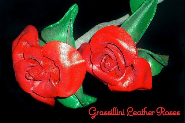 Handmade Leather Rose, Leather Roses Bouquet, Personalized Anniversary ...