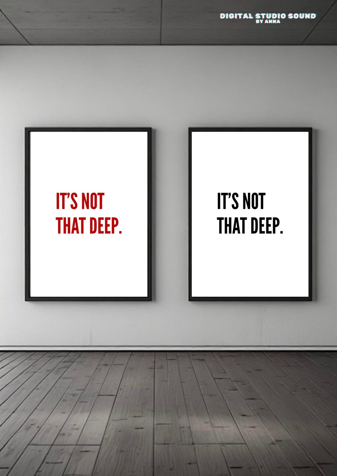 It's Not That Deep Poster - Etsy