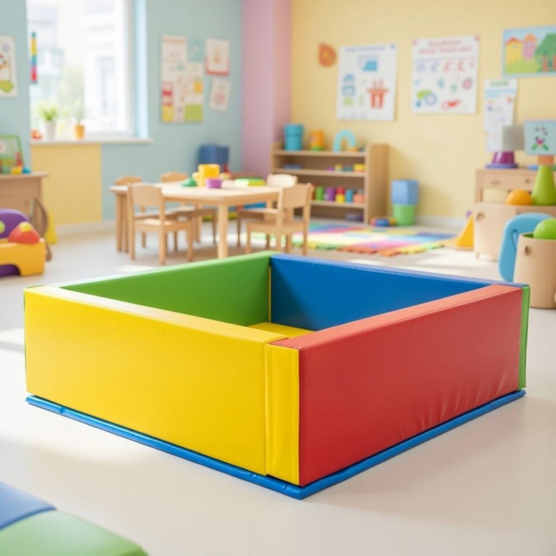Indoor Ball Pit , Soft Play Ball Pit, Toddler Sensory Play Area, Padded ...