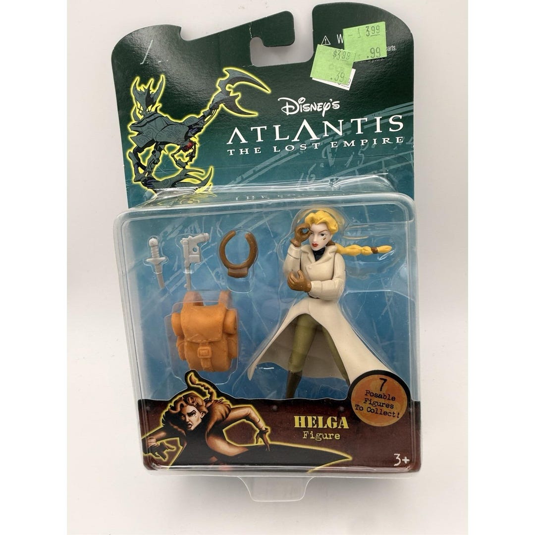 2000 Disney Atlantis Helga Action Figure W/accessories Sealed New in ...