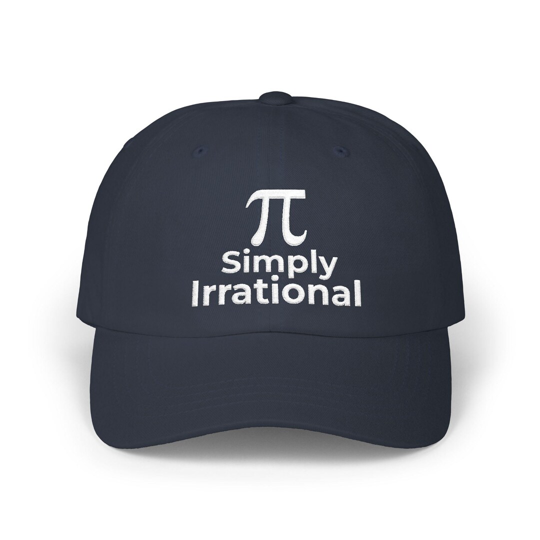Pi Symbol Simply Irrational Ball Cap | Fun Pi Day Math Hat| Minimalist ...