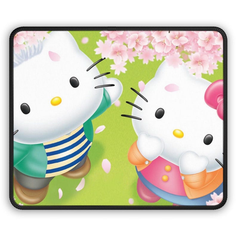 Hello Kitty Cherry Blossom Gaming Mouse Pad | Cute Cat Desk Mat - Etsy UK