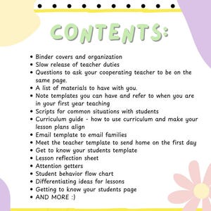 Student Teaching Bundle (PDF) | Binder & First Week Survival Guide ...