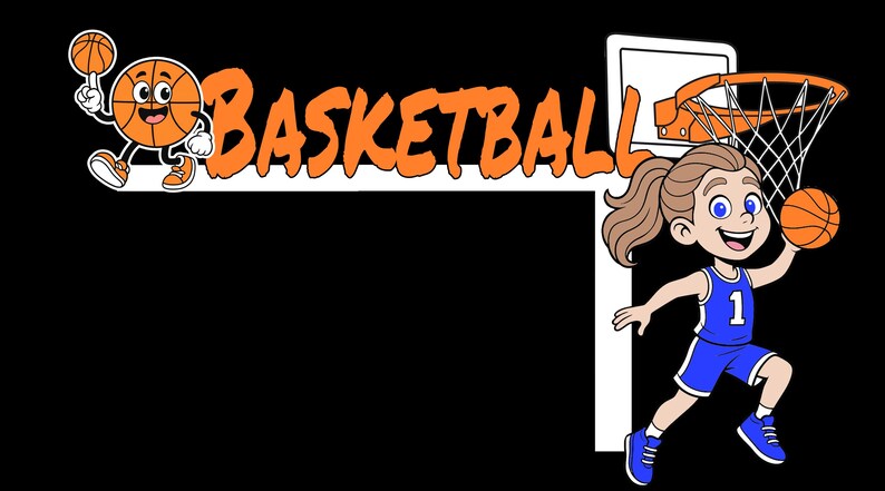 Basketball Door Corner • STL + 3MF Download • Girl Kids Room Sports ...