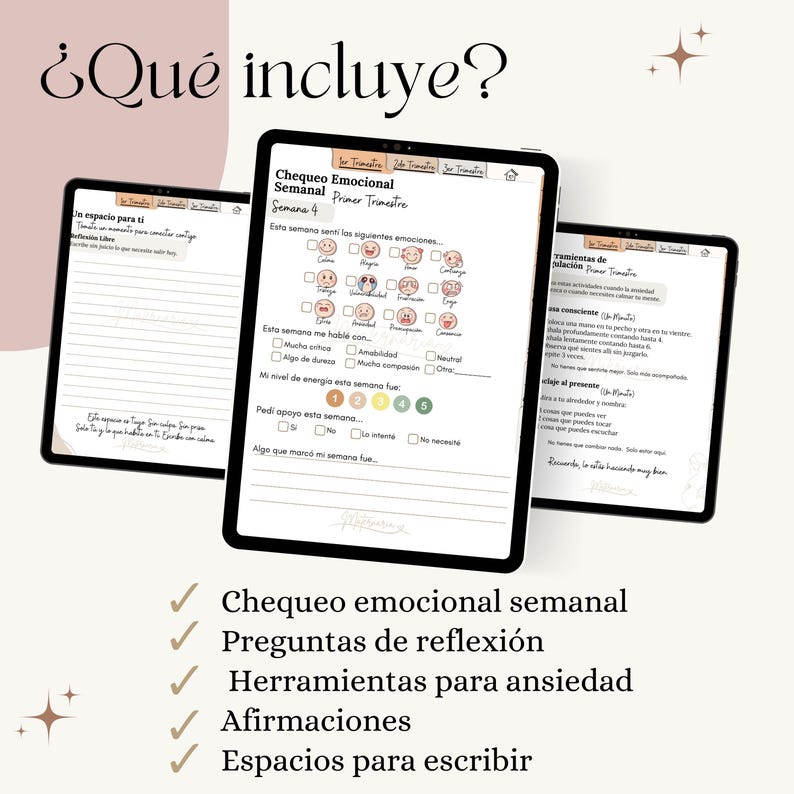 Diario Para El Embarazo | Diario Digital Guiado Por Trimestres En ...