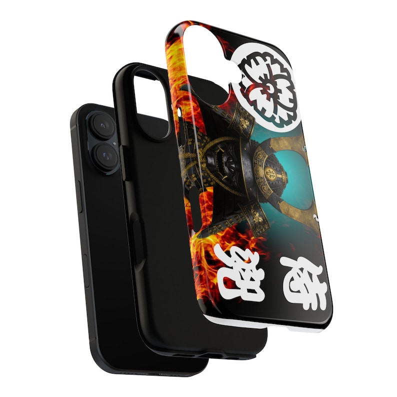Samurai Helmet Phone Case | Japanese Crest, Kanji of Samurai Kabuto ...