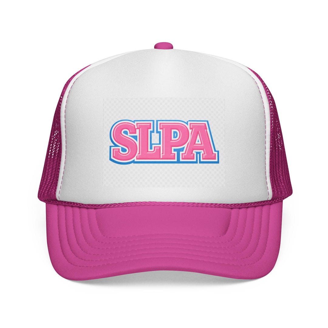 SLPA Retro Logo Trucker Cap | Mesh Back Baseball Hat - Etsy