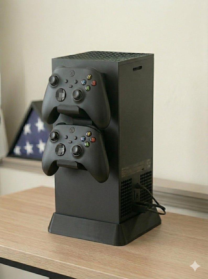 Xbox Series X Dual Controller Holder & Headset Mount - Custom Space ...