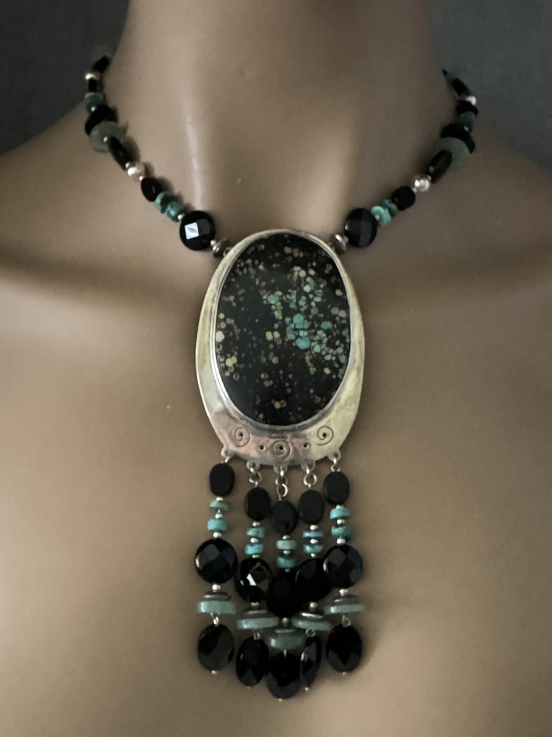 Estate Pre 1980s New LANDER Blue Turquoise Stunning! Handcrafted ...